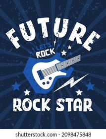 Future Rock Star Typography Poster Concepts Stock Vector (Royalty Free ...
