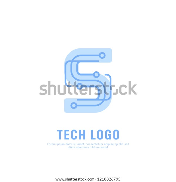 Future Tech Logo Symbol Letter S Stock Vector (Royalty Free) 1218826795 ...