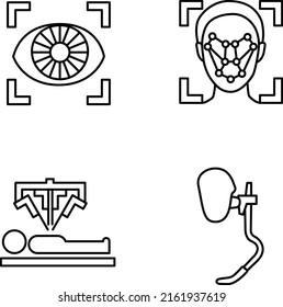 Future Technology Outline Vector Icons Stock Vector (Royalty Free ...