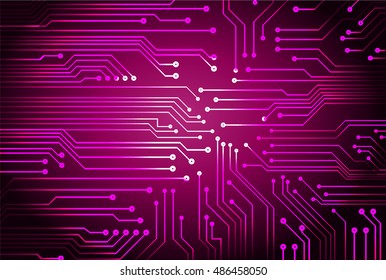 Future Technology Purple Cyber Security Concept Stock Vector (Royalty ...