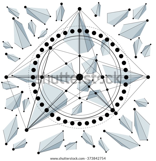 Future Technology Vector Drawing Industrial Wallpaper Stock Vector ...