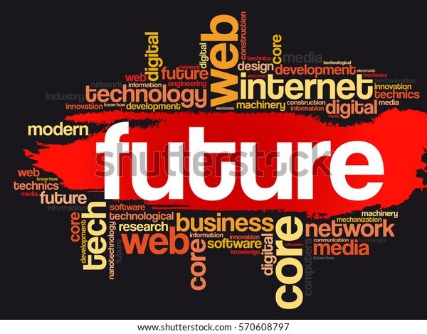 Future Word Cloud Technology Business Concept Stock Vector (Royalty ...