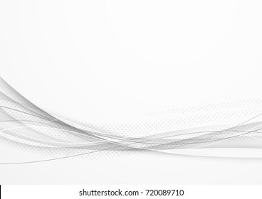Mild Blend Grey Swoosh Lines Pattern Stock Vector (Royalty Free) 1049123933