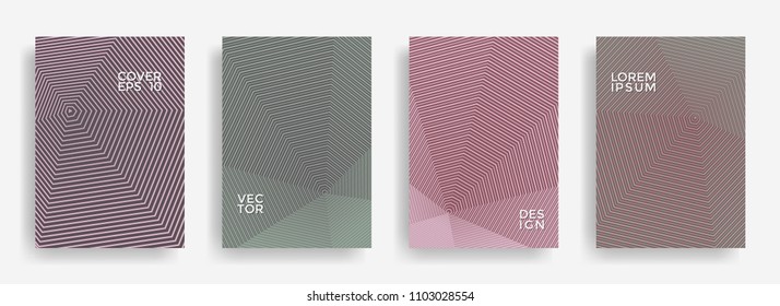 Futuristic Annual Report Design Vector Collection Stock Vector (Royalty ...