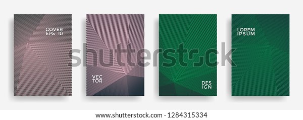 Futuristic Annual Report Design Vector Collection Stock Vector (Royalty ...