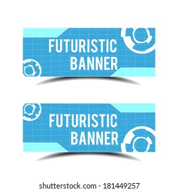 Futuristic Banner Stock Vector (Royalty Free) 181449257 | Shutterstock