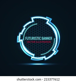 Futuristic Banner Stock Vector (Royalty Free) 215377612 | Shutterstock