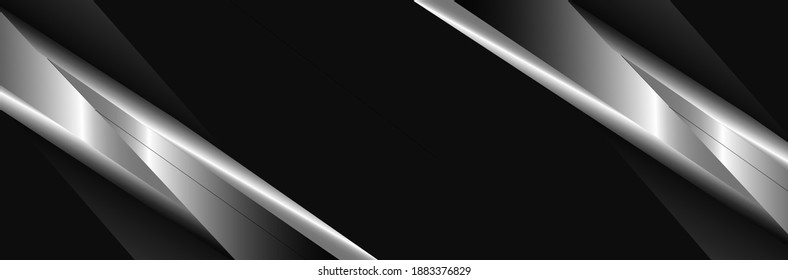 Futuristic Black Silver Background Corporate Design Stock Vector ...