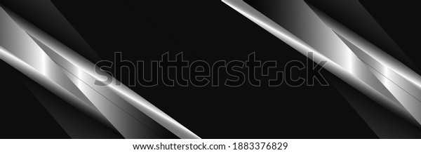 Futuristic Black Silver Background Corporate Design Stock Vector ...