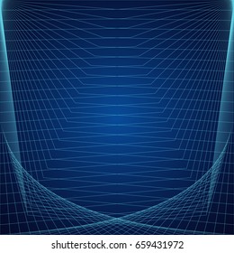 Futuristic Blue Background Design Stock Vector (Royalty Free) 659431972 ...