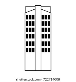 Futuristic Building Isolated Icon Stock Vector (Royalty Free) 722714008 ...