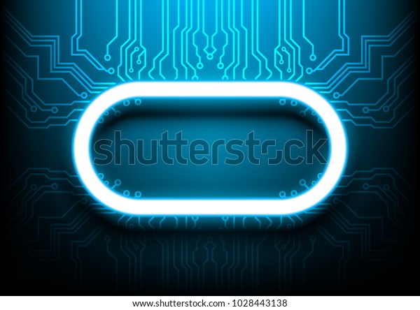 Futuristic Circuit Line Neon Light Shadow: เวกเตอร์สต็อก (ปลอดค่า ...