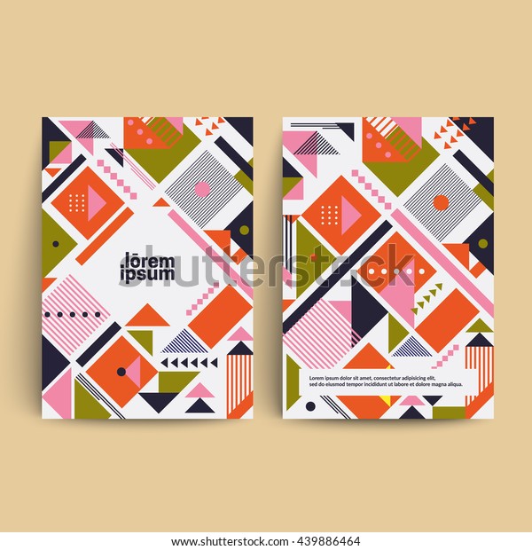 Futuristic Cover Design Front Back Applicable Stock Vector (Royalty ...
