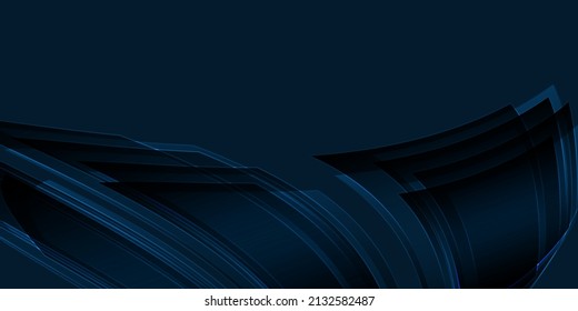 Futuristic Dark Blue Background Design Stock Vector (Royalty Free ...