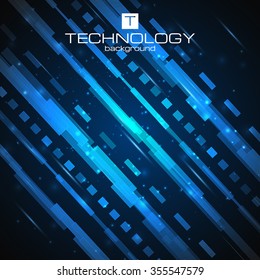 Futuristic Digital Background Technology Illustration Your Stock Vector ...