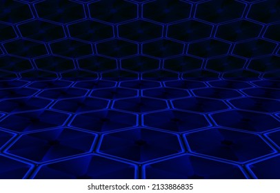 Futuristic Hexagon Vector Illustration Futuristic Hexagon Stock Vector ...