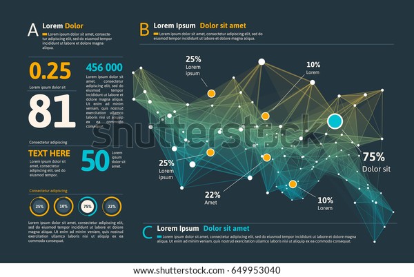 Futuristic Infographic Information Aesthetic Design Complex Stock ...