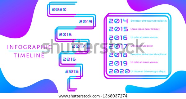 Futuristic Infographic Timeline 7 Options Steps Stock Vector (Royalty ...