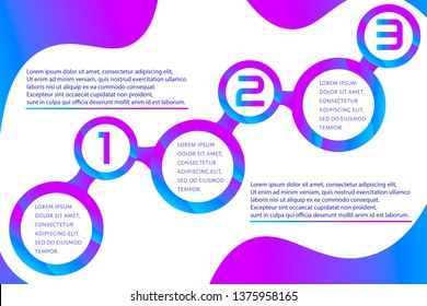 Futuristic Infographic Timeline Template 3 Options Stock Vector ...