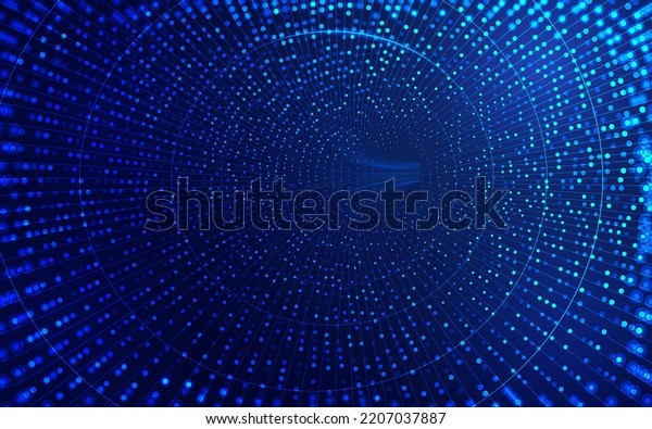 Futuristic Key Visual Digital Transformation Big Stock Vector (Royalty ...