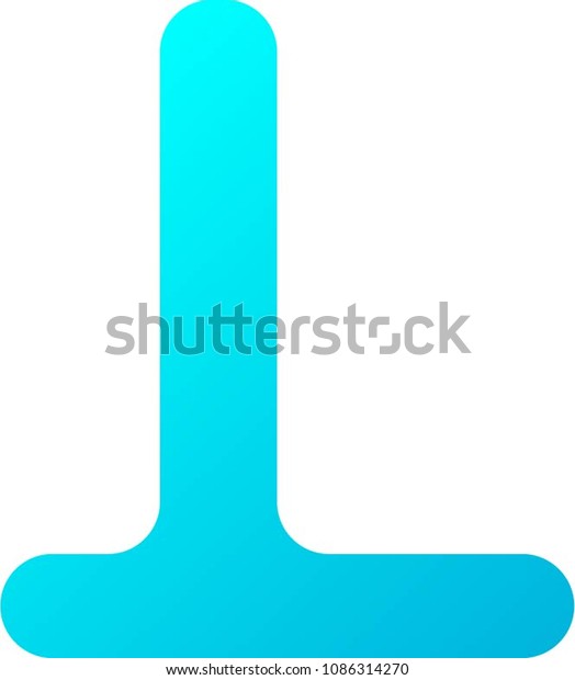Futuristic Light Blue Letter L Logo Stock Vector (Royalty Free ...