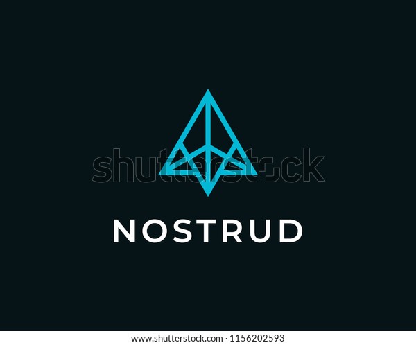 Futuristic Logo Icon Universal Futuristic Design: vector de stock ...