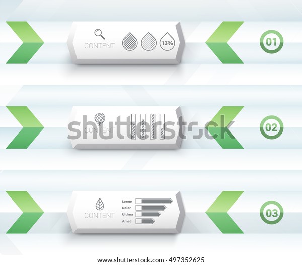 Futuristic Menu Bars Scientific Charts Stock Vector (Royalty Free ...