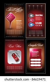 Futuristic Name Card Collection Stock Vector (Royalty Free) 84619471 ...