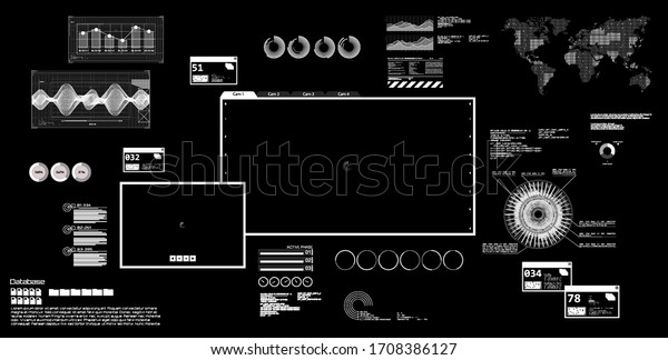 Futuristic Pc 80s90s Opened Terminal Console Stock Vector (Royalty Free ...