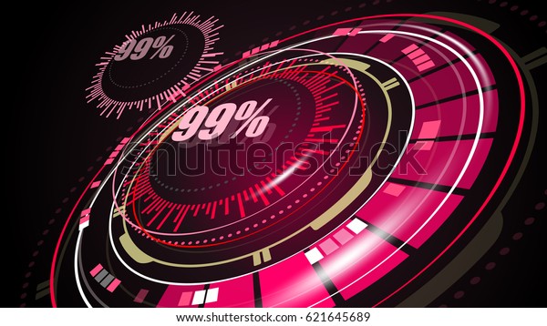 Futuristic Round Progress Bar Stock Vector (Royalty Free) 621645689 ... Futuristic Round Progress Bar Stock Vector (Royalty Free) 621645689 ...