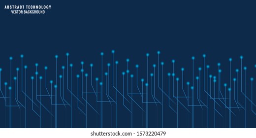 Futuristic Science Background Dark Blue Color Stock Vector (Royalty ...