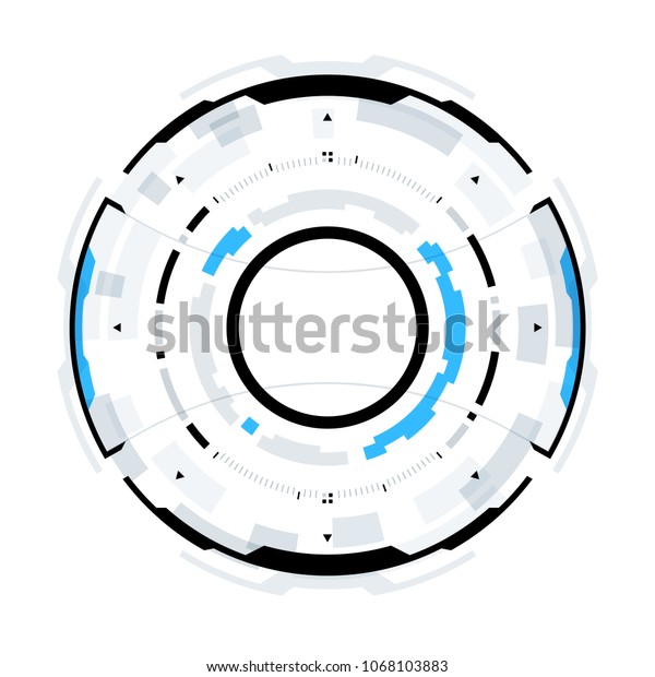 Futuristic Scifi Hud Circle Element Abstract Stock Vector (Royalty Free ...