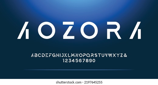 Futuristic Style Alphabet Capital Vector Stock Vector (Royalty Free ...