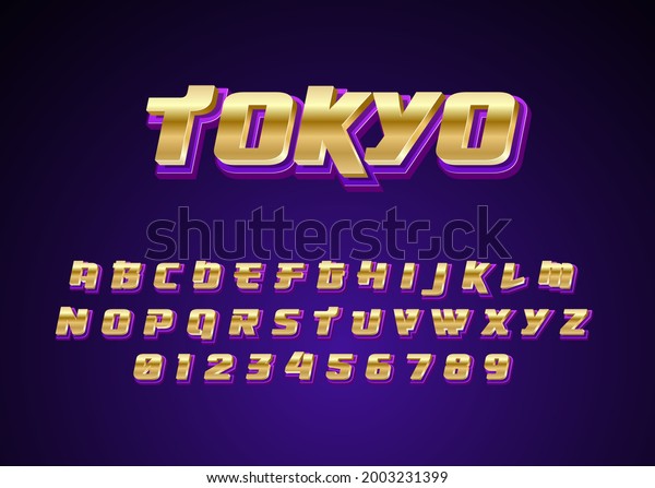 Futuristic Techno Japanese Style Text Effect Stock Vector (Royalty Free ...