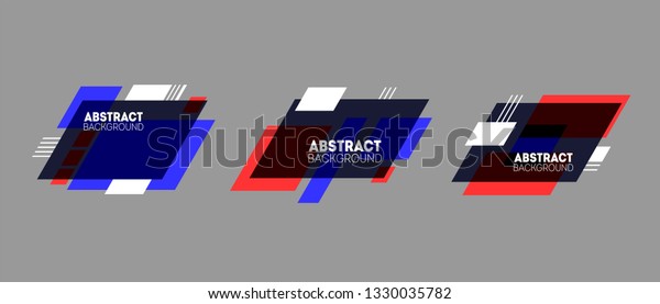Futuristic Trendy Dynamic Badges Minimal Banner Stock Vector (Royalty ...