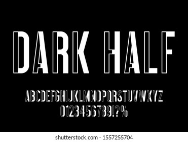 Urban Modern Alphabet Font Number Typography Stock Vector (Royalty Free ...