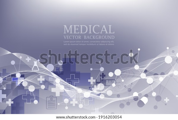 Futuristic Vector Medical Backgroundpolygon Pattern Stock Vector ...