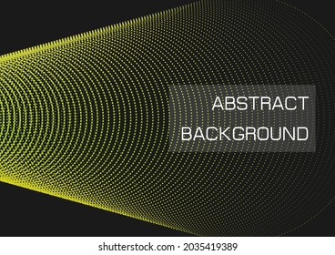 Futuristic Yellow Dot Abstract Background Design Stock Vector (Royalty ...