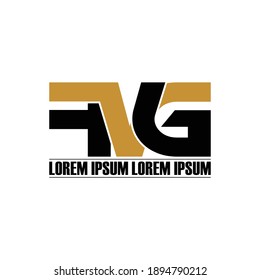 Vektor Stok Pvg Letter Monogram Logo Design Vector (Tanpa Royalti ...