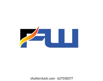 Fw Initial Company Logo Stock Vector (Royalty Free) 627558377 ...