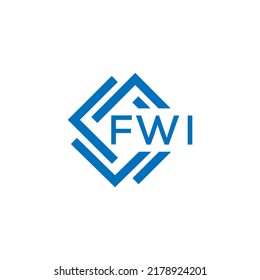 Fwi Letter Logo Design On White Stock Vector (Royalty Free) 2178924201 ...