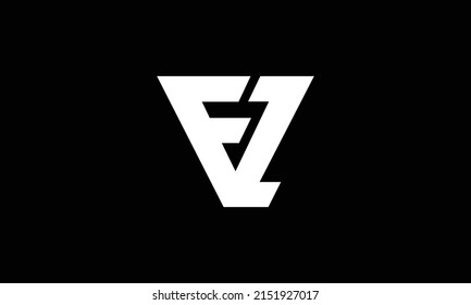 Fz Letter Logo Design Creative Modern Stock Vector (Royalty Free ...