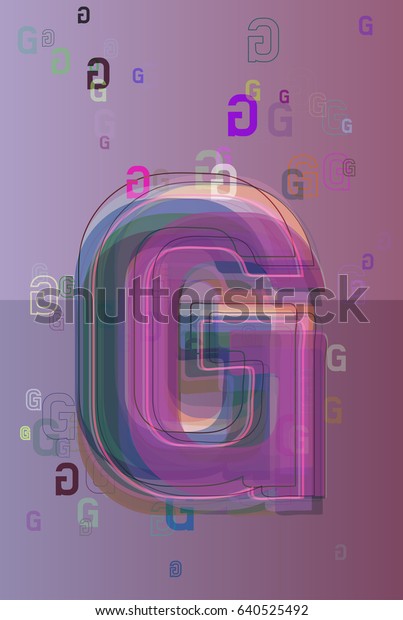 G Alphabet Design Idea Stock Vector (Royalty Free) 640525492