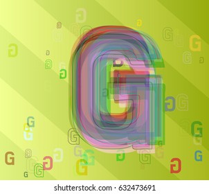 G Alphabet Design Template Stock Vector (Royalty Free) 632473691 ...