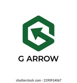 G Arrow Bold Logo Design Concept Stock Vector (Royalty Free) 2190914067 ...