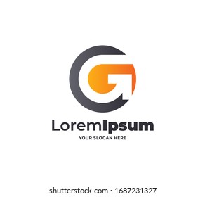 G Arrow Logo Design Vector Stock Vector (Royalty Free) 1687231327 ...