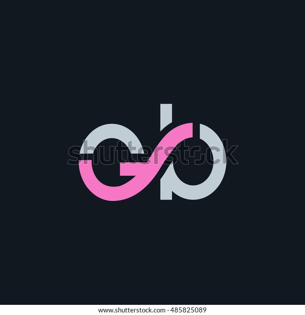 G B Letter Logo Alphabet Design Stock Vector (Royalty Free) 485825089 ...