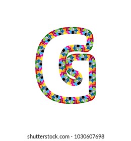 G Block Puzzle Letter Logo Icon Stock Vector (Royalty Free) 1030607698 ...
