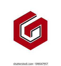 G Box Letter Logo Template Stock Vector (Royalty Free) 598547957 ...