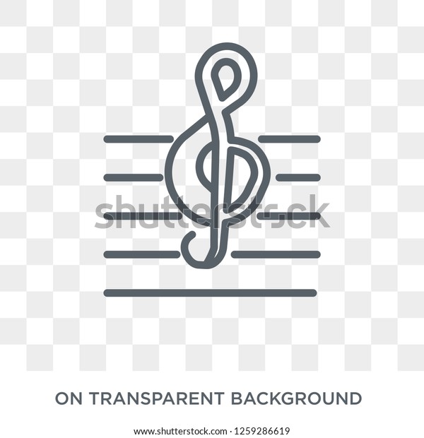 G Clef Icon G Clef Design Stock Vector (Royalty Free) 1259286619 ...